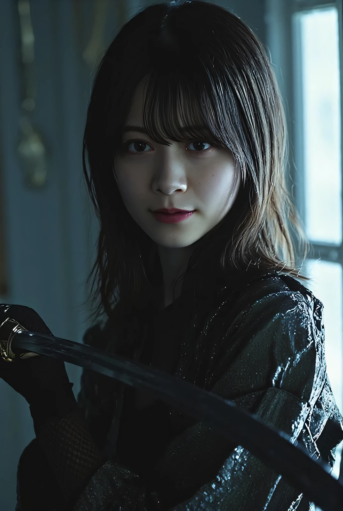 (((Misty dam:2.0))),(((HR Gigger style cyberpunk atmosphere:2 - SeaArt AI