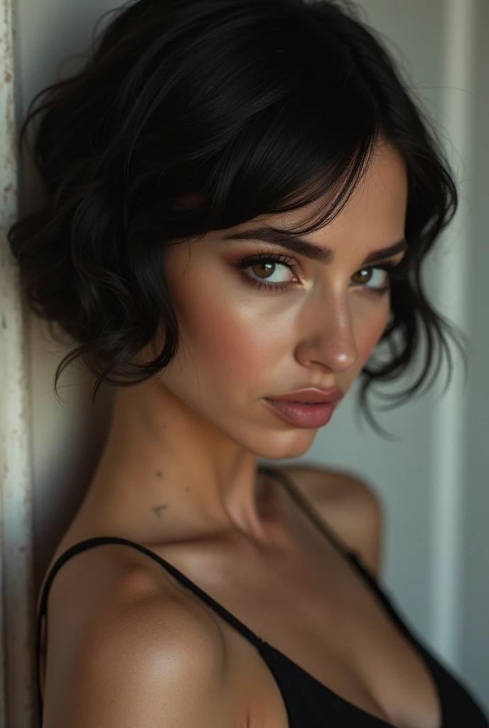 Pictures of hot short black haired and brunette women - SeaArt AI