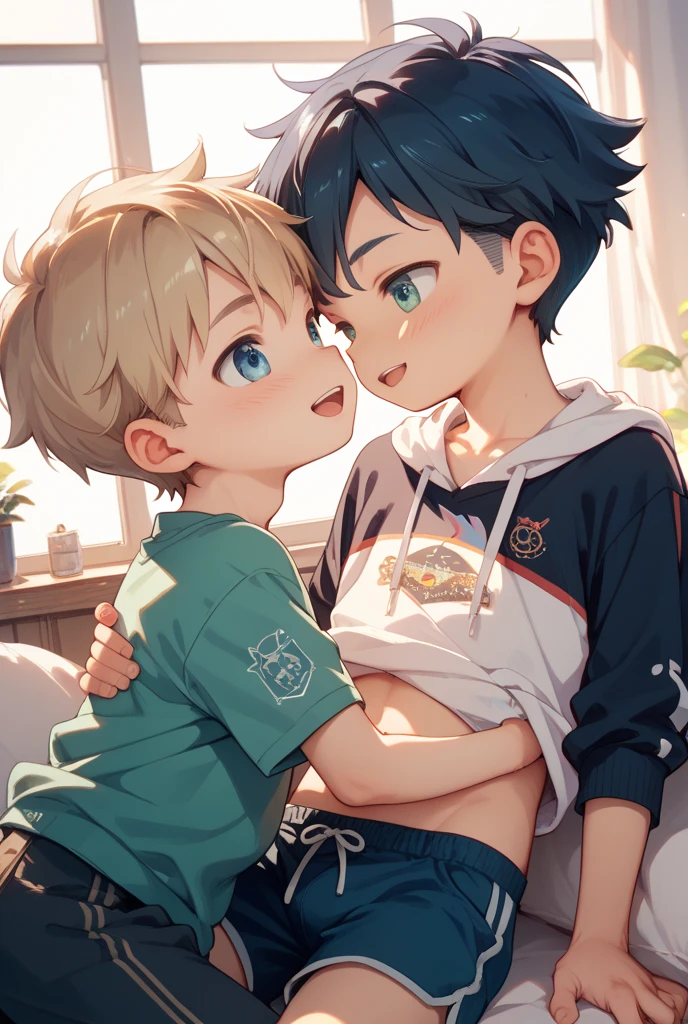 Shota Boy Touching Chikubi、Ero cute、I feel、 - SeaArt AI