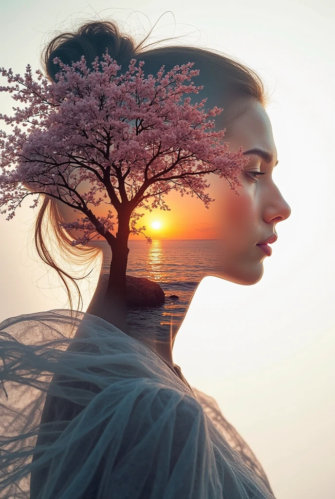 High quality, 8K Ultra HD, A beautiful double exposure that combines an ...