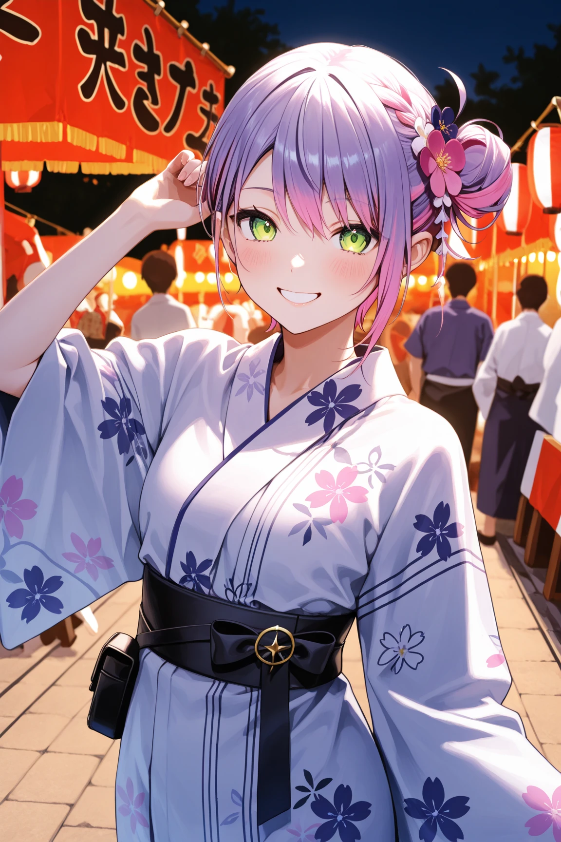 1 girl、masterpiece、top quality、 Tokonami Towa、happy smile、Hololive ...