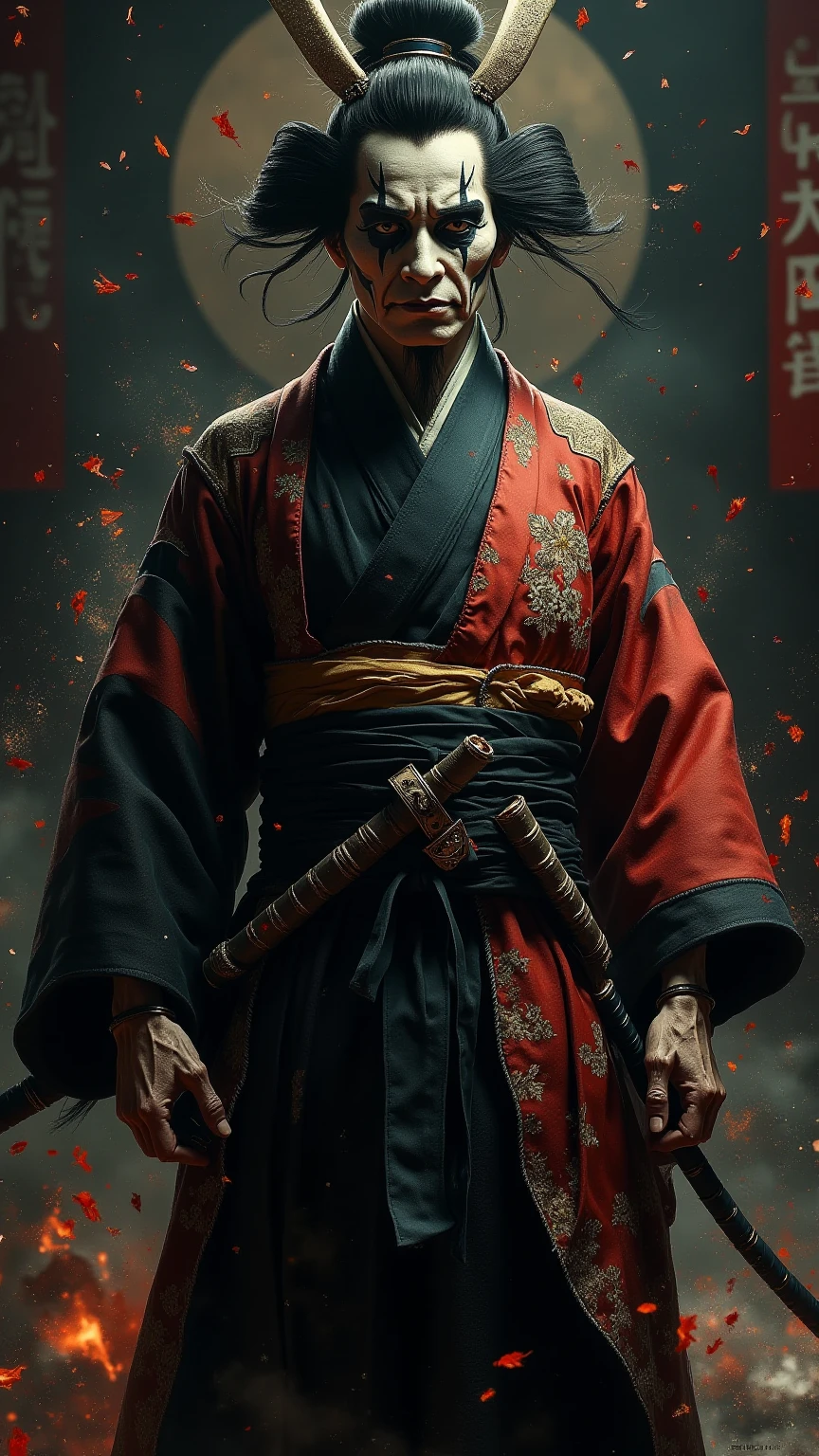 Foreigners imagine Japan,kabuki actor - SeaArt AI