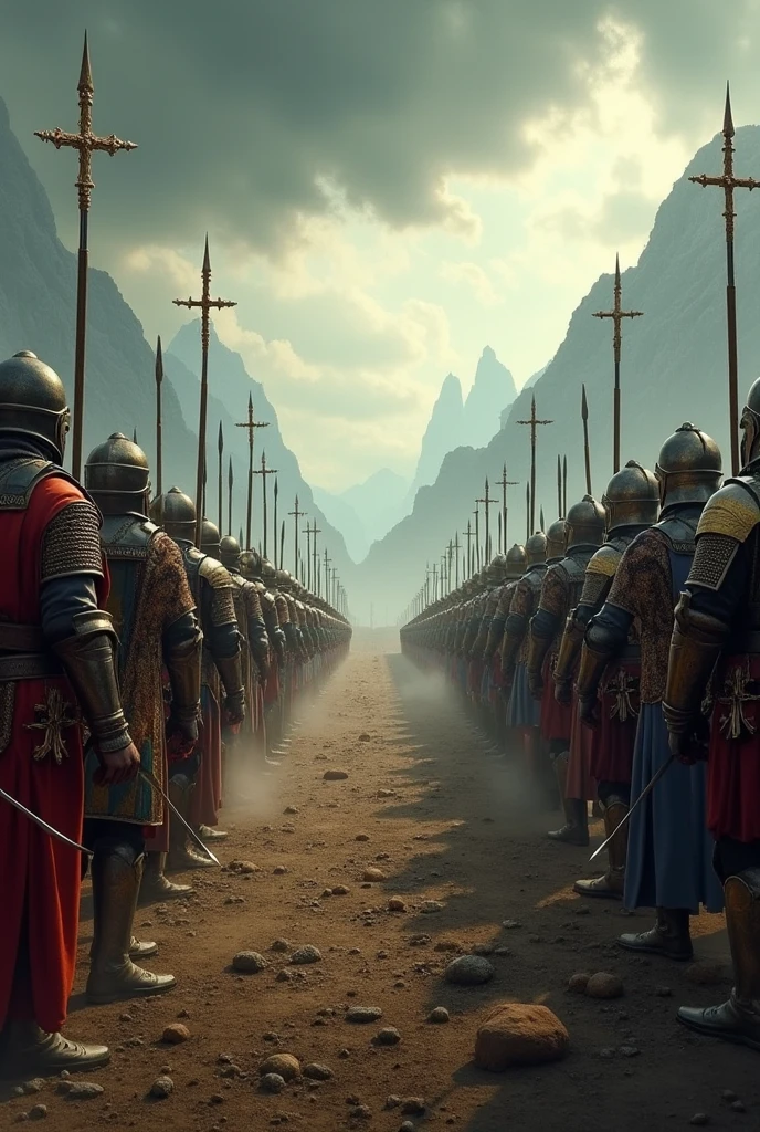 Two mighty ancient army coming for fight one is islamic army and second ...