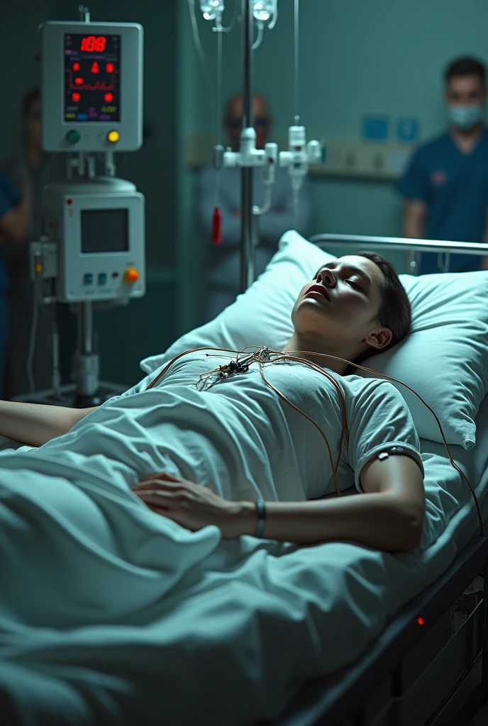 A picture of a person in critical condition and needs blood - SeaArt AI
