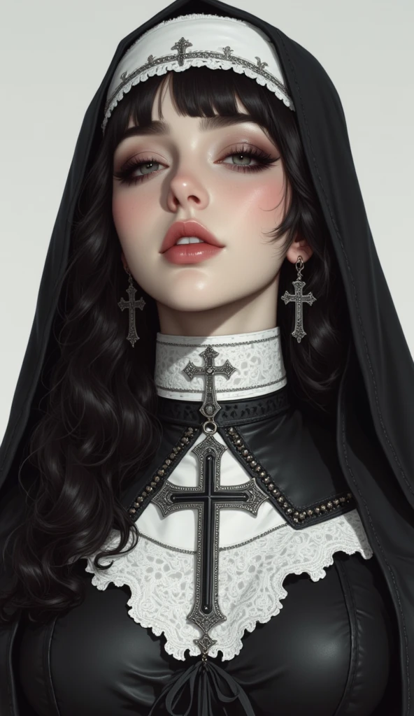 This is extremely detailed , digital illustration of a woman wearing a ...