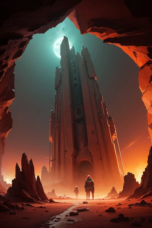 Setting for a Disney Pixar-style movie; Red Rocks Planet is arid and ...