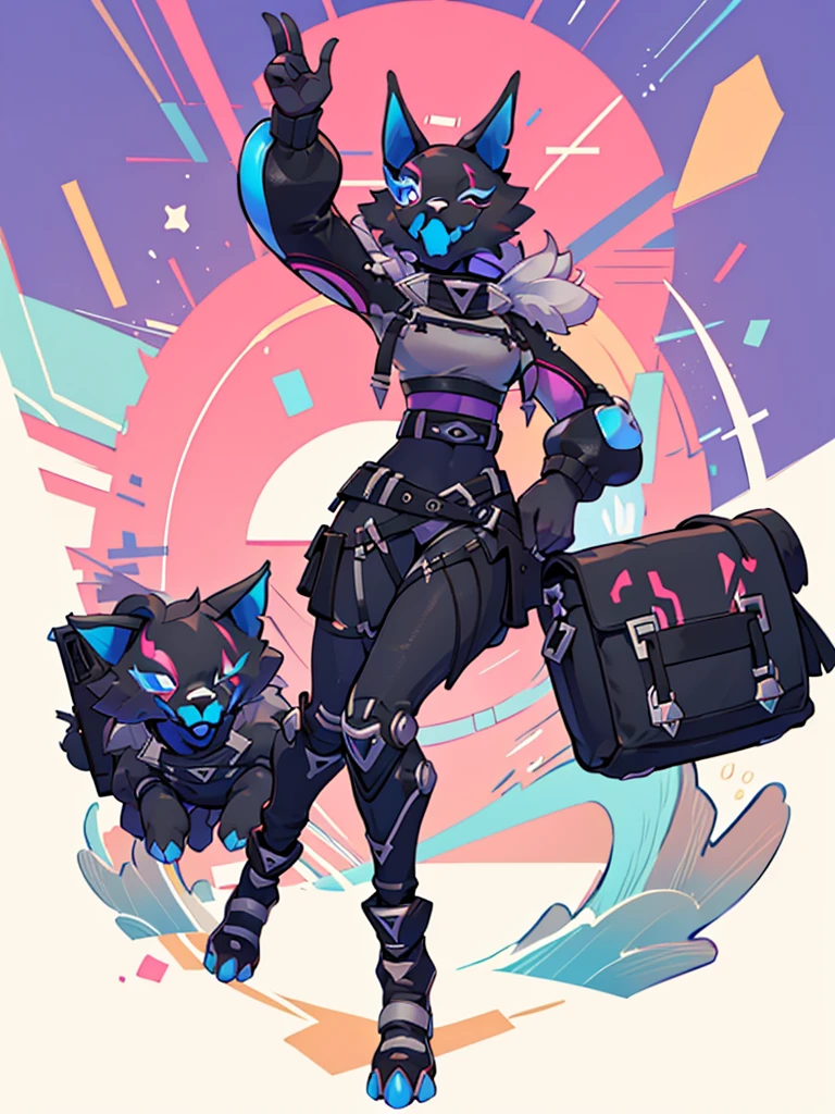 Pack Leader Highwire Fortnite,whole body, wide shot, , Fluffy - SeaArt AI