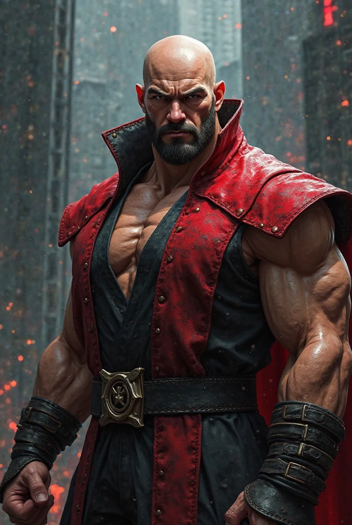 Cire a imagem do Ryu de street fighter 6 sem barba, com as roupas do M bison - SeaArt AI