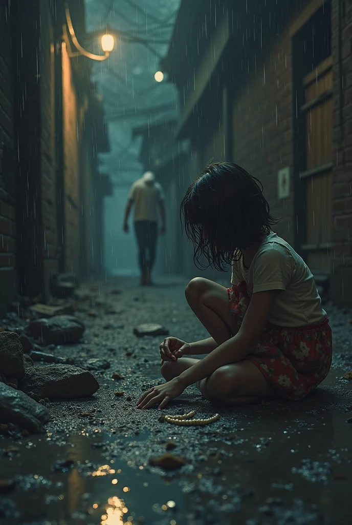 A rich boy, branco, Cries next to the bodies of her father and mother ...