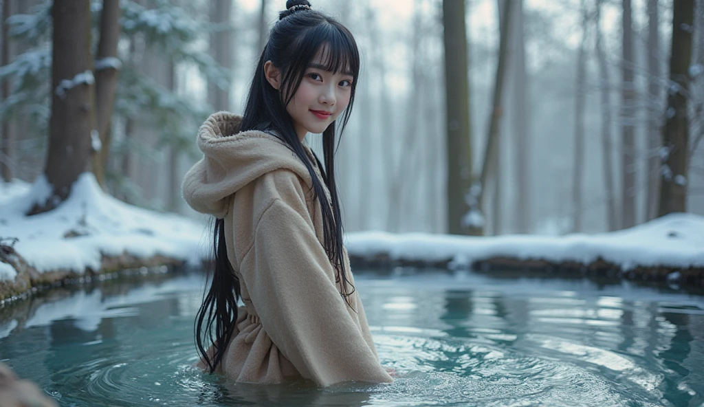 A REAL Oriental Japanese girl with 18 years old with lush beyond floor ...