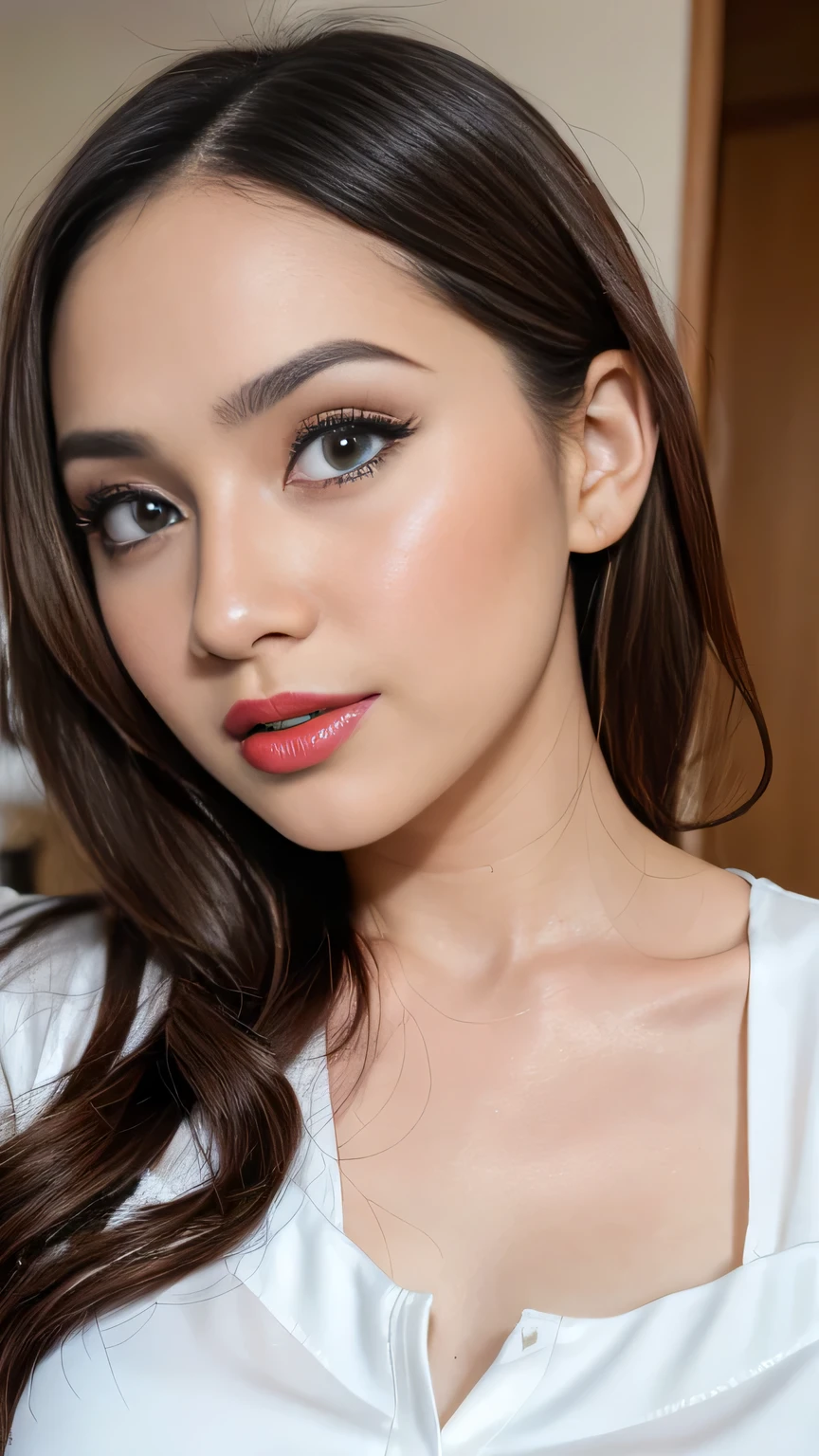 Instagram photo, closeup face photo of 23 y.o Chloe in kebaya - SeaArt AI