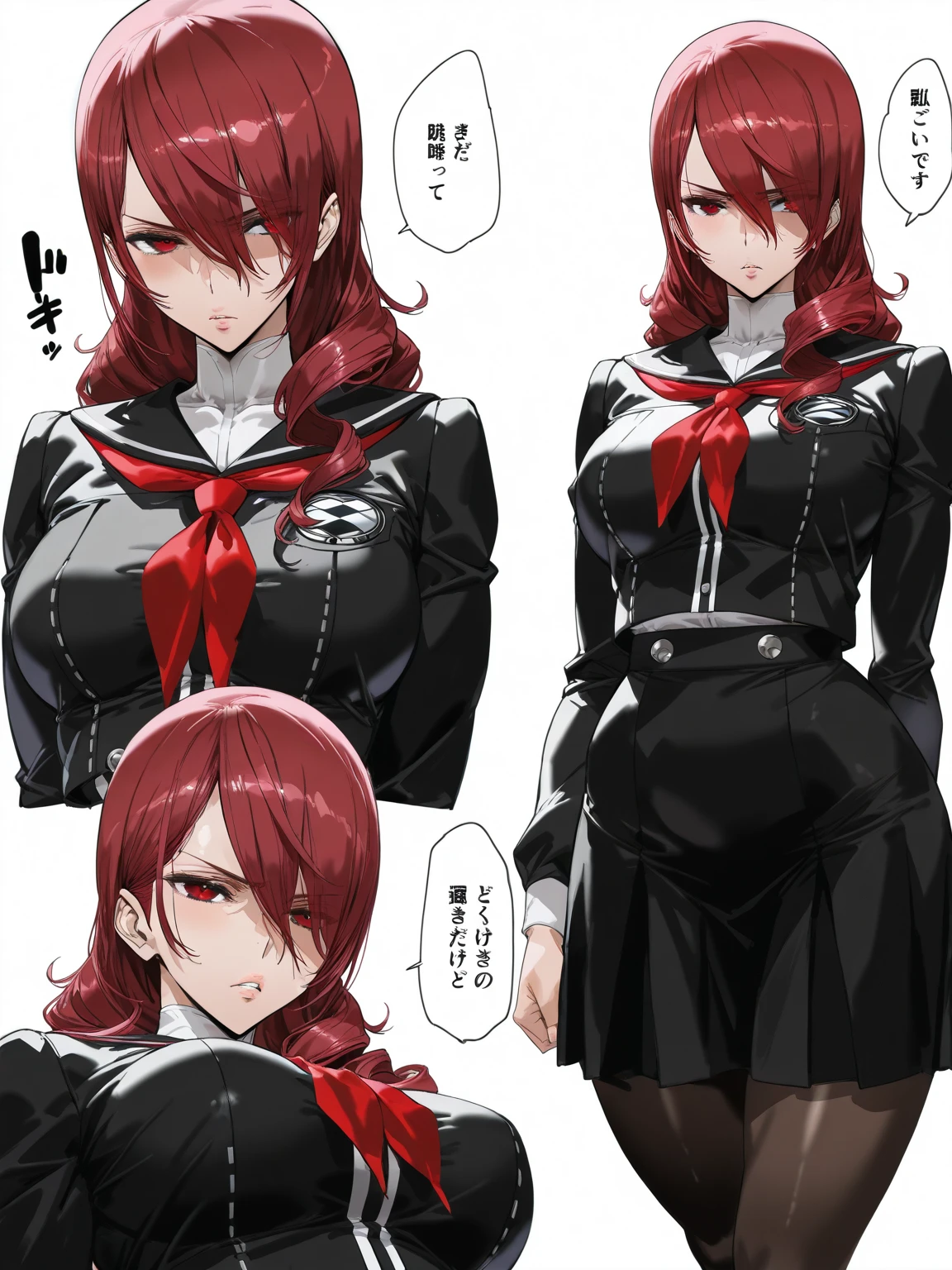 Multiple views,comic,((very aesthetic)), ((best quality)),Score 9 ...