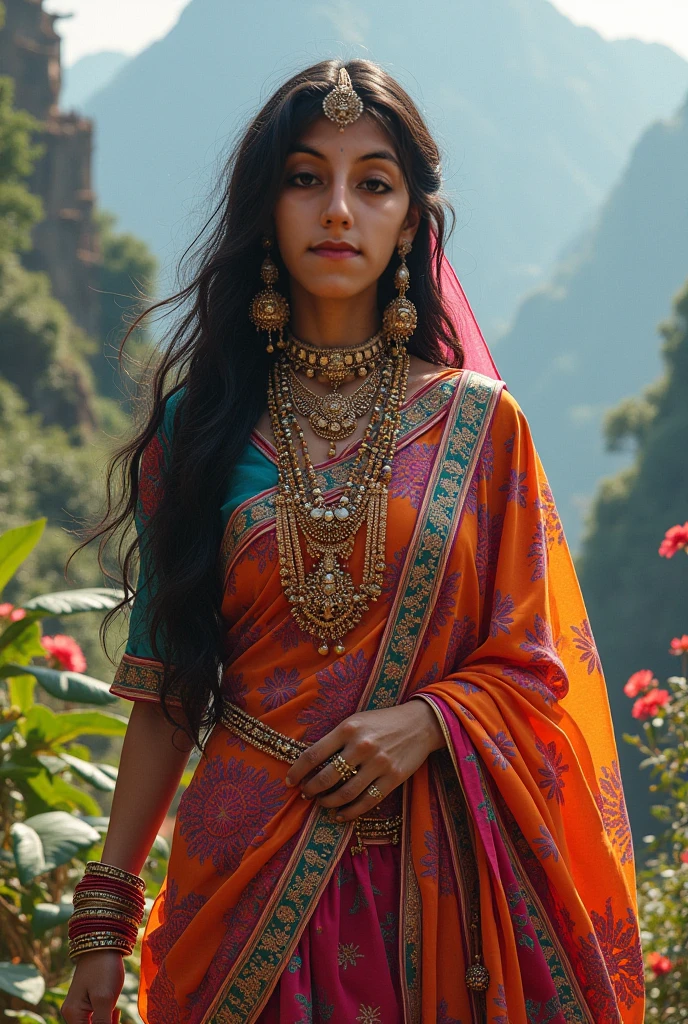 Modify it with Indu style clothes - SeaArt AI