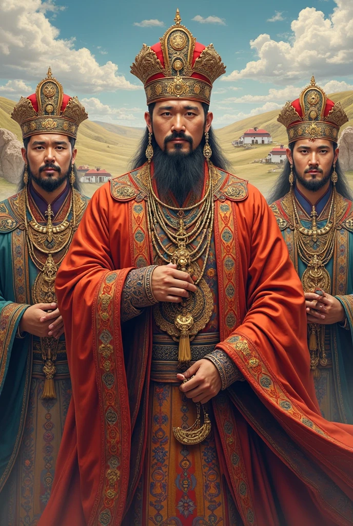 Mongolian rich people - SeaArt AI