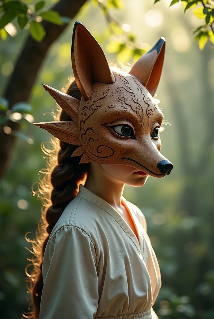 Fox Mask、girl - SeaArt AI