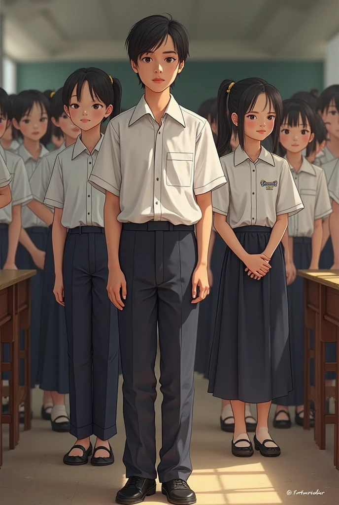 Burma school uniform - SeaArt AI
