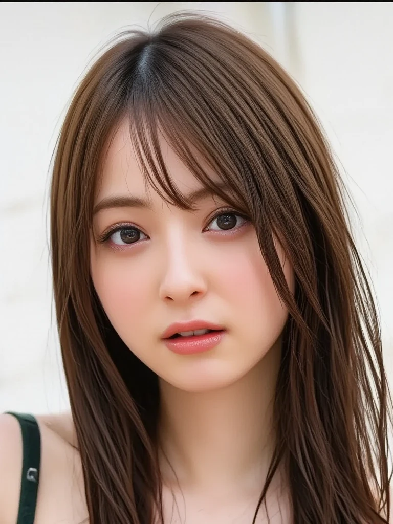 18-year-old Japanese beautiful model at class, ((((full body - SeaArt AI