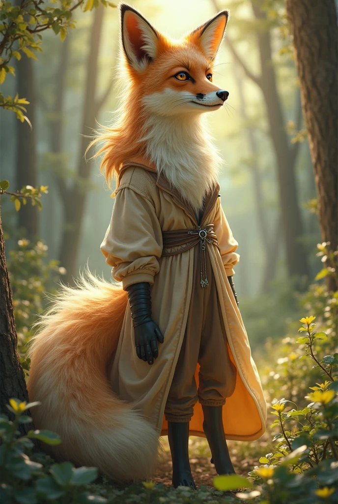 Humanoid animal character fox - SeaArt AI