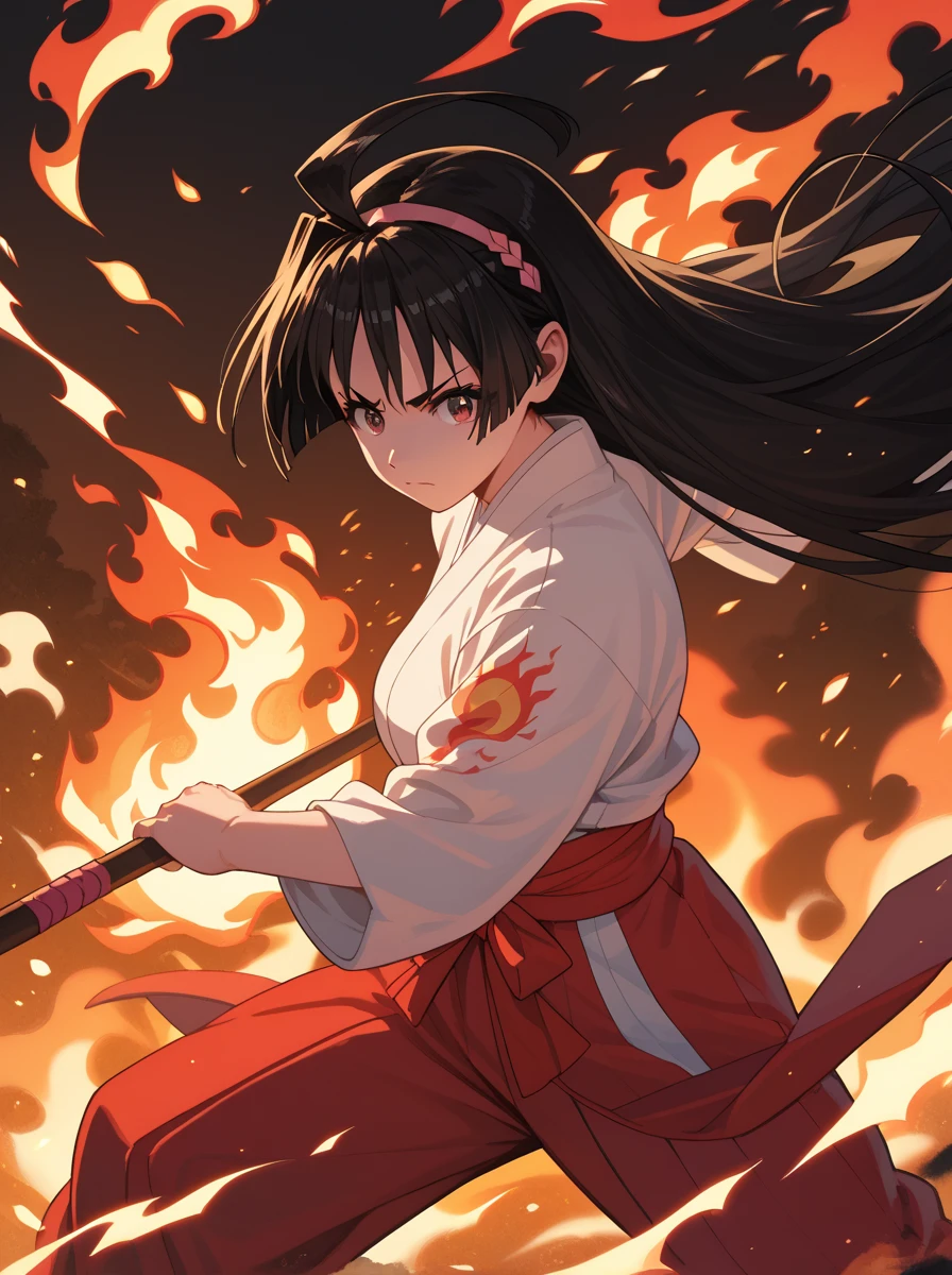 Detailed background, shiny skin, posing, ayako, medium breasts - SeaArt AI