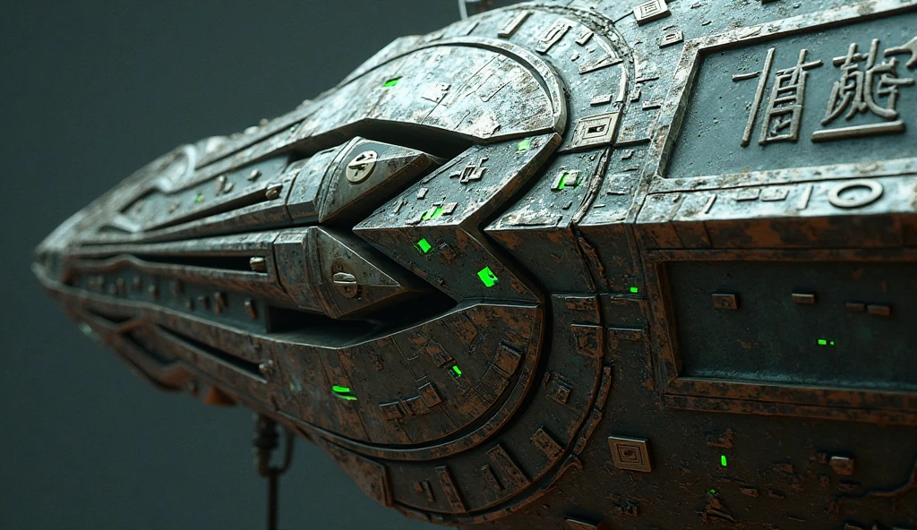 Create this meticulously detailed image: "A close-up of the Ark Genesis ...