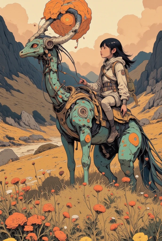 This is a fantasy-style illustration of an ostrich-like dragon that can ...