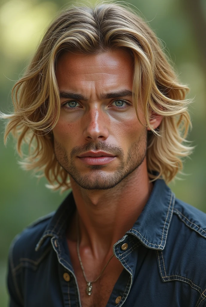 A blond man with blue eyes - SeaArt AI