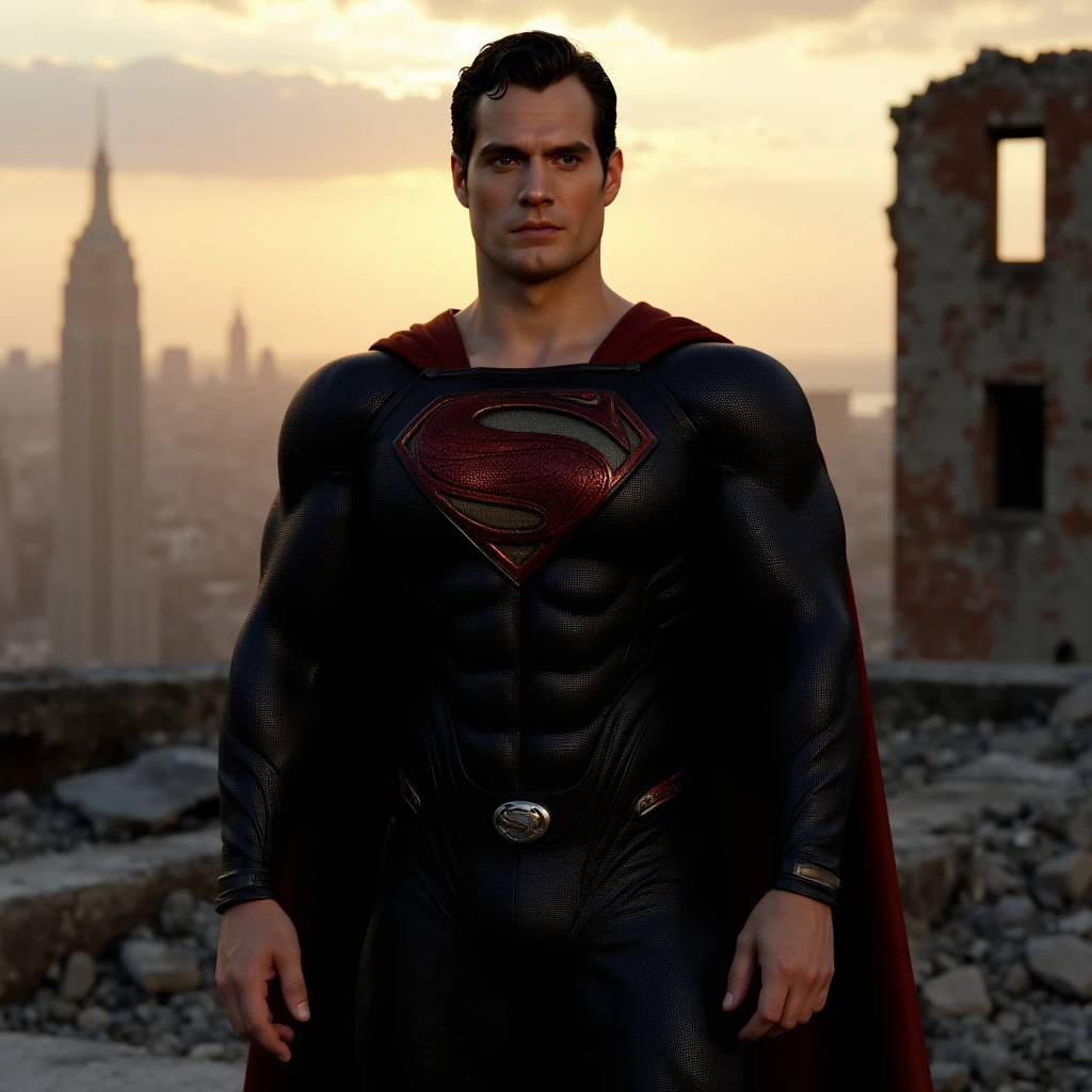 A high-quality, 3D-rendered, image of Henry Cavill as Superman on a ...