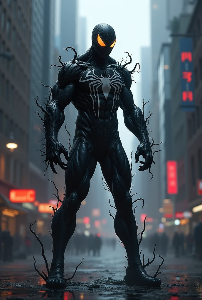 Spider-Man becoming Venom - SeaArt AI