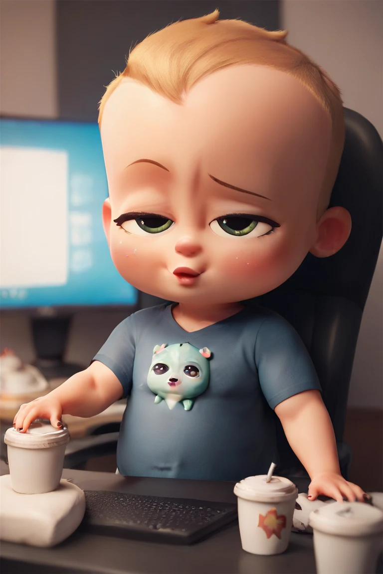 Boss Baby Talks on Baby Monitor - SeaArt AI