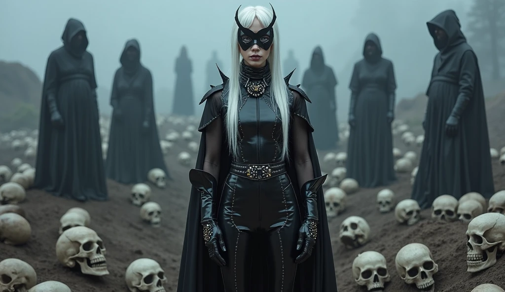 Full length photo from head to toe. Sci-fi fetish fashion sadistic ...