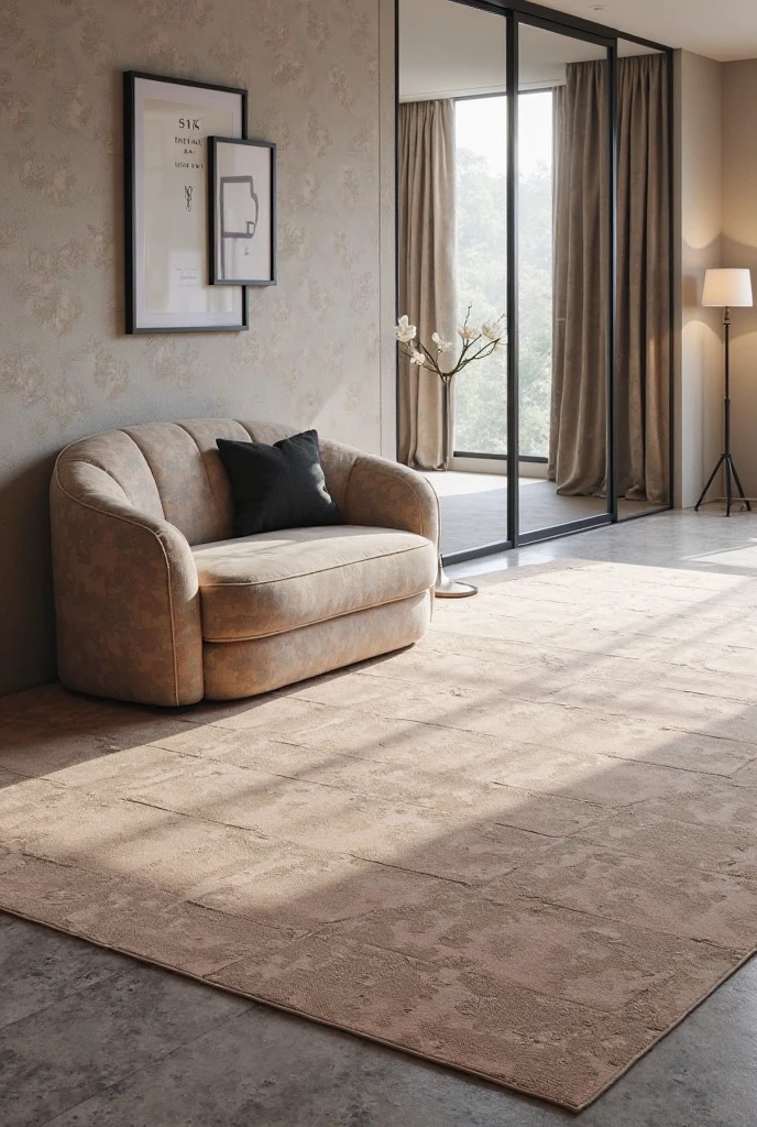 Generates the image of an elegant and new generation carpet, modular ...