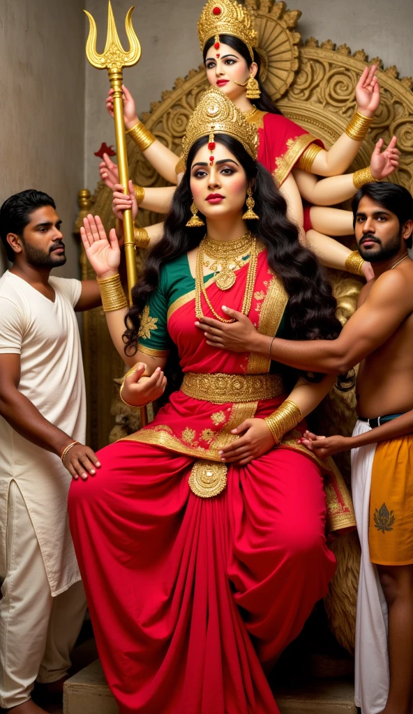 40 years old hindu mythology devi of looking like queen, devi have big ...