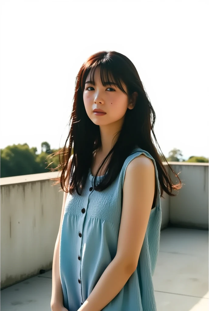 On the roof of a dry area warehouse in suburban Los Angeles in the 90s ...