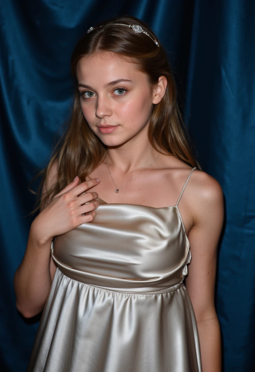 Ultra realistic full body photo of a pretty 22-year-old brunette young ...