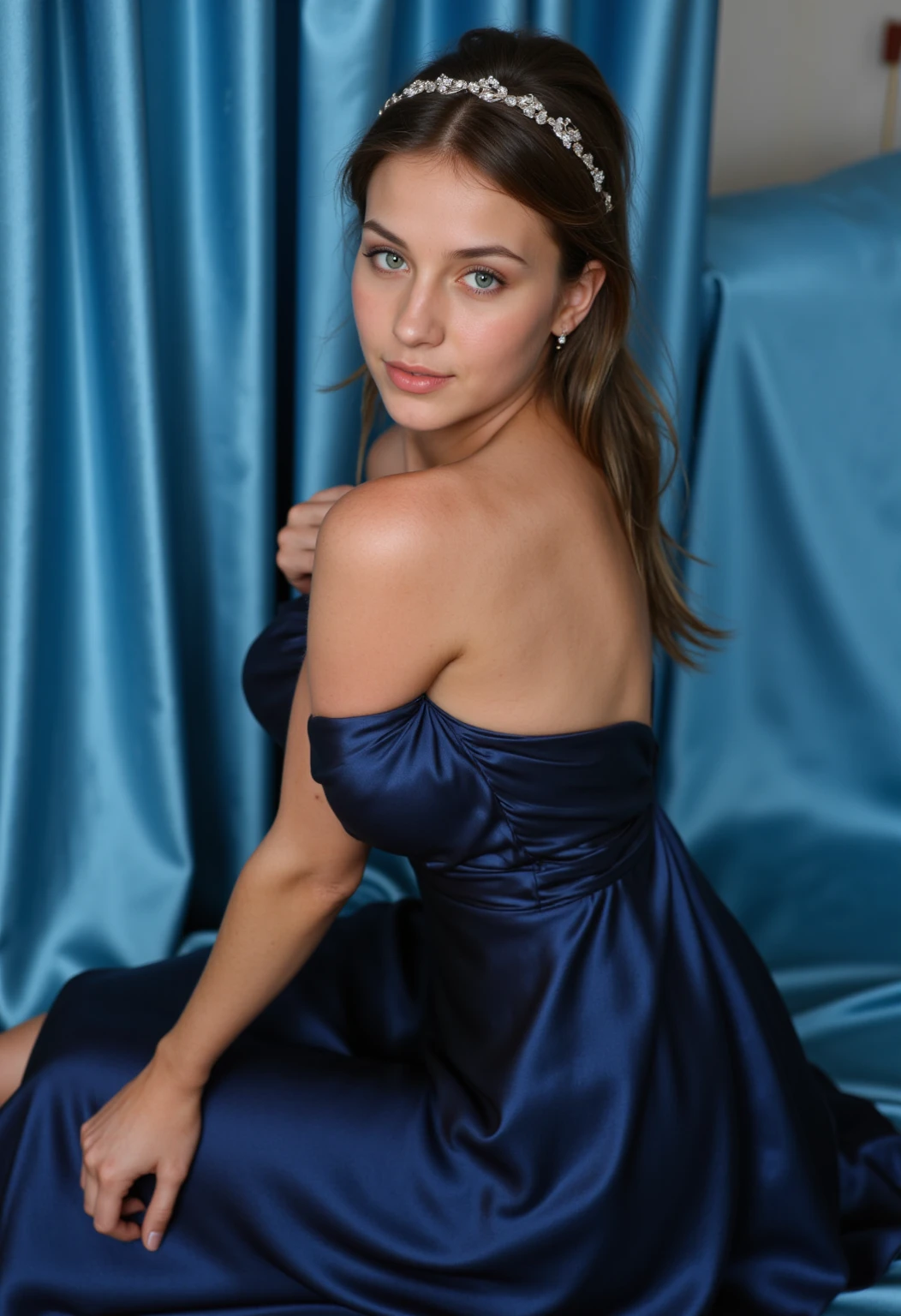 Ultra realistic full body photo of a pretty 22-year-old brunette young ...