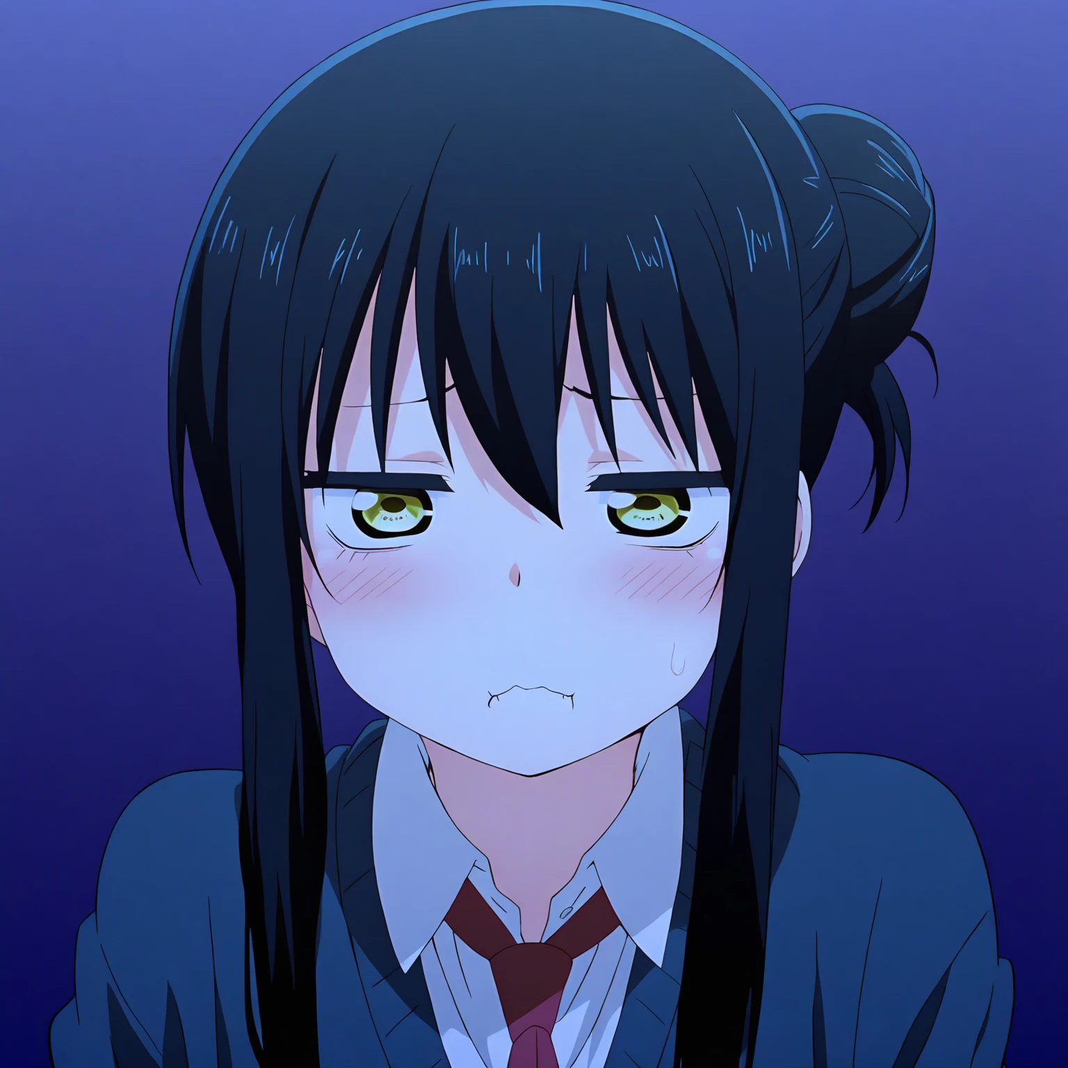 Mieruko-chan, ghost, Harassing - SeaArt AI