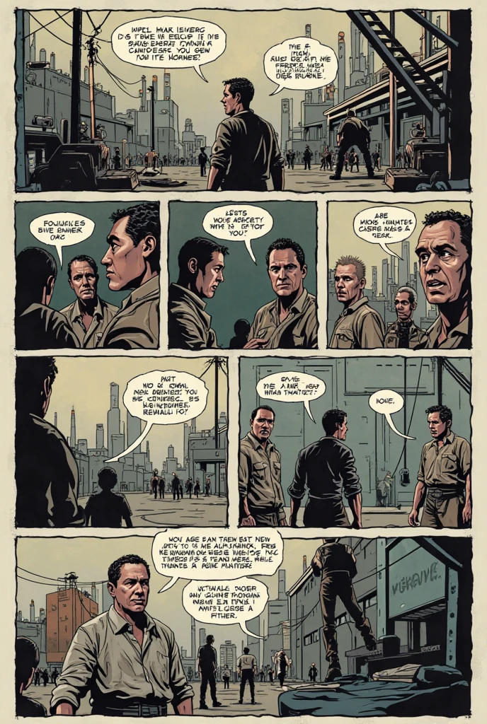 Marxism alienation comic strip - SeaArt AI