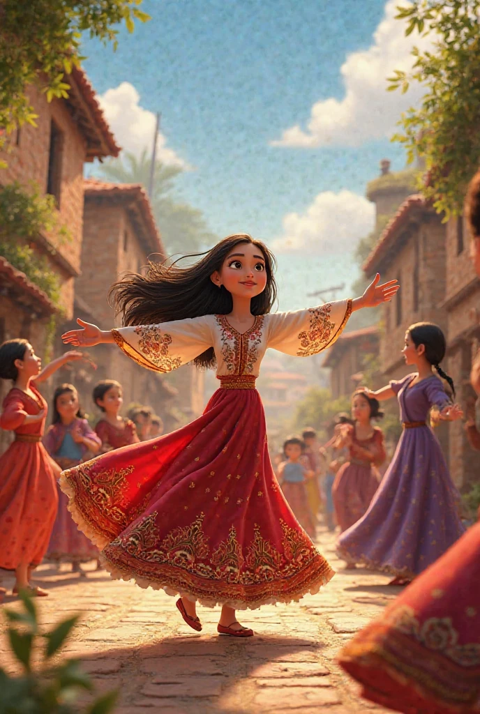 A disney pixar movie poster titled kurdistan, a kurdish woman in ...
