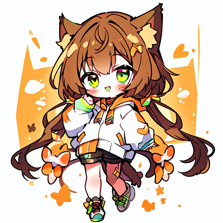 Masterpiece, HD, chibi、(cheerful and cute beastman girl:1.1 - SeaArt AI