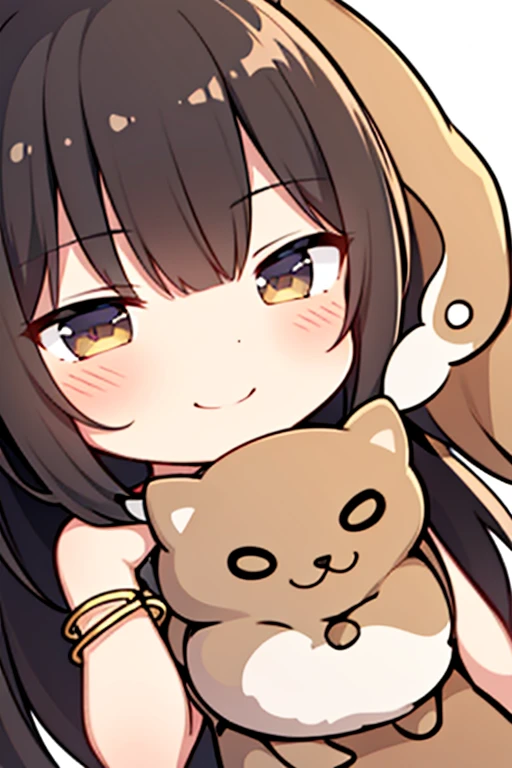 Make a two adorable chibis snuggled close! The guy, with his fluffy ...