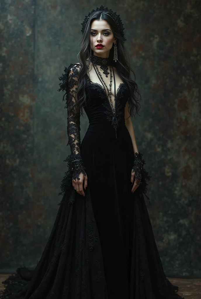 Turkish Goth lady - SeaArt AI