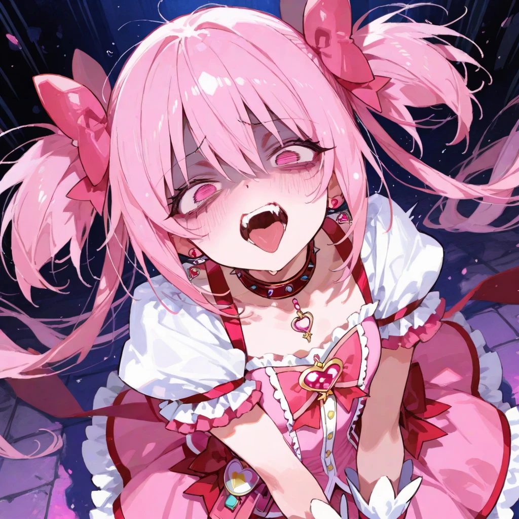 Pink Magical Girl、ruthless eyes - SeaArt AI