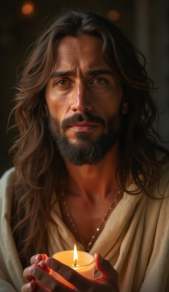 A hyper-realistic portrait of Jesus Christ alone in a peaceful - SeaArt AI