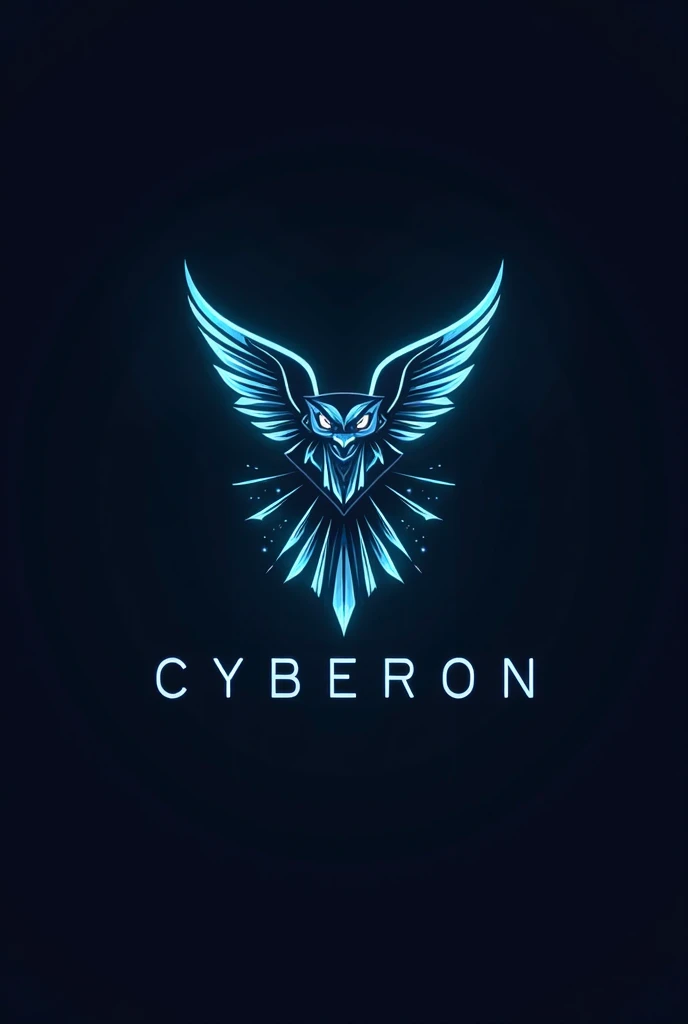 Minimalist vector logo of a cybersecurity team named 'Cyberon - SeaArt AI
