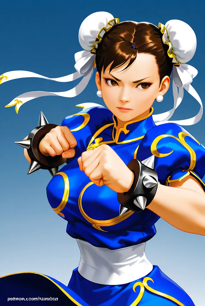 Chun-li fighting - SeaArt AI