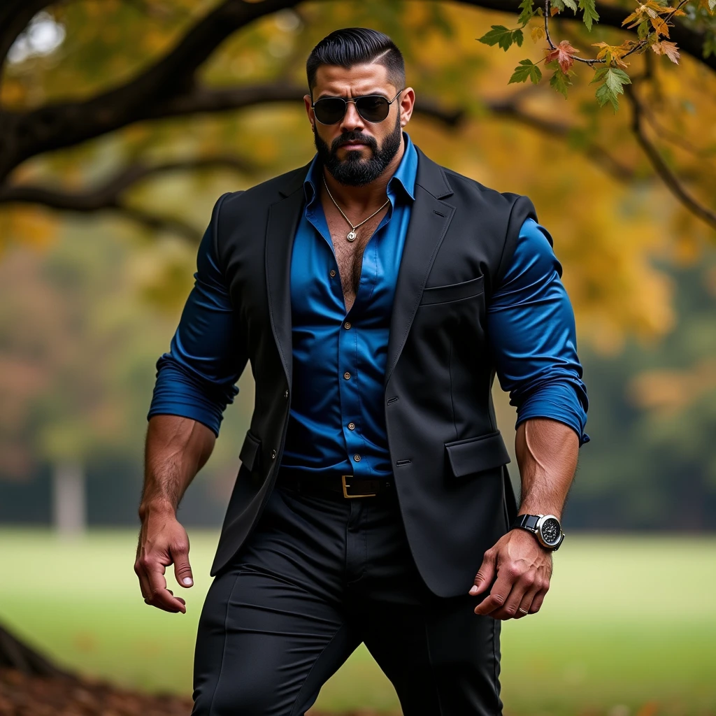 This photograph captures a young man with an exceptionally muscular ...