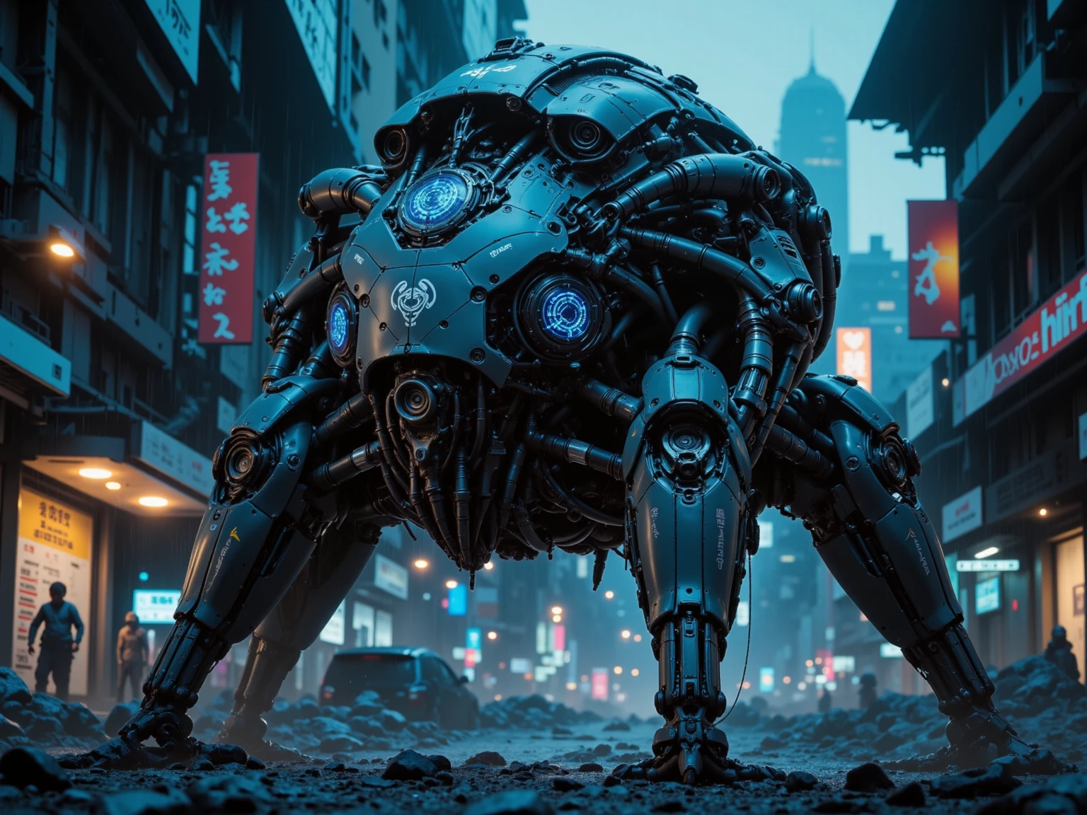 (Masterpiece. Ultra HD. Photorealistic) — A combat walker with - SeaArt AI