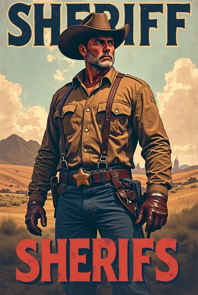 Poster recruitment of sheriffs graphic style poster ww1 - SeaArt AI