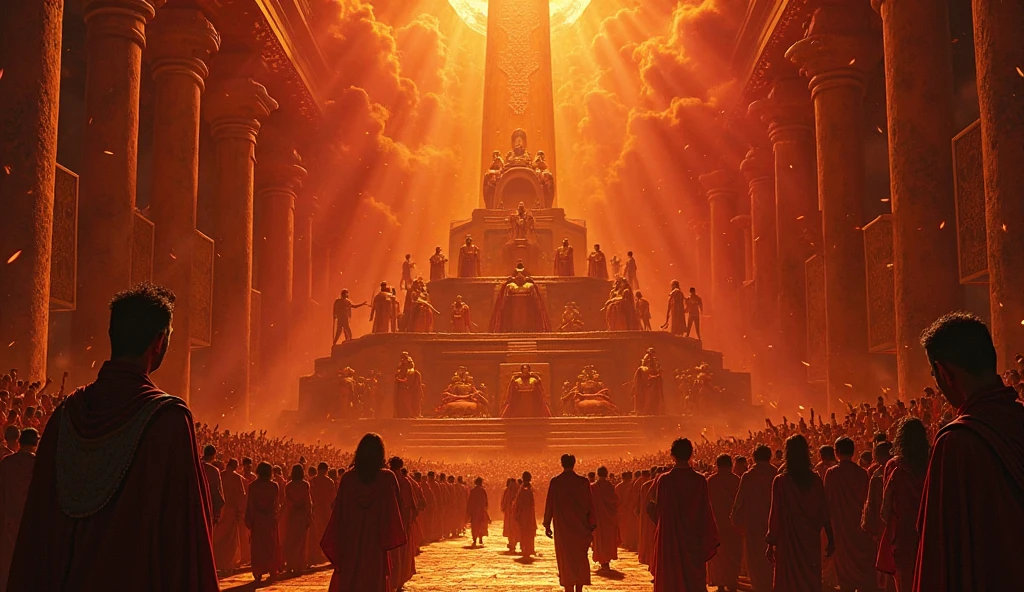A dramatic, visually striking depiction of aristocracy and oligarchy in ...