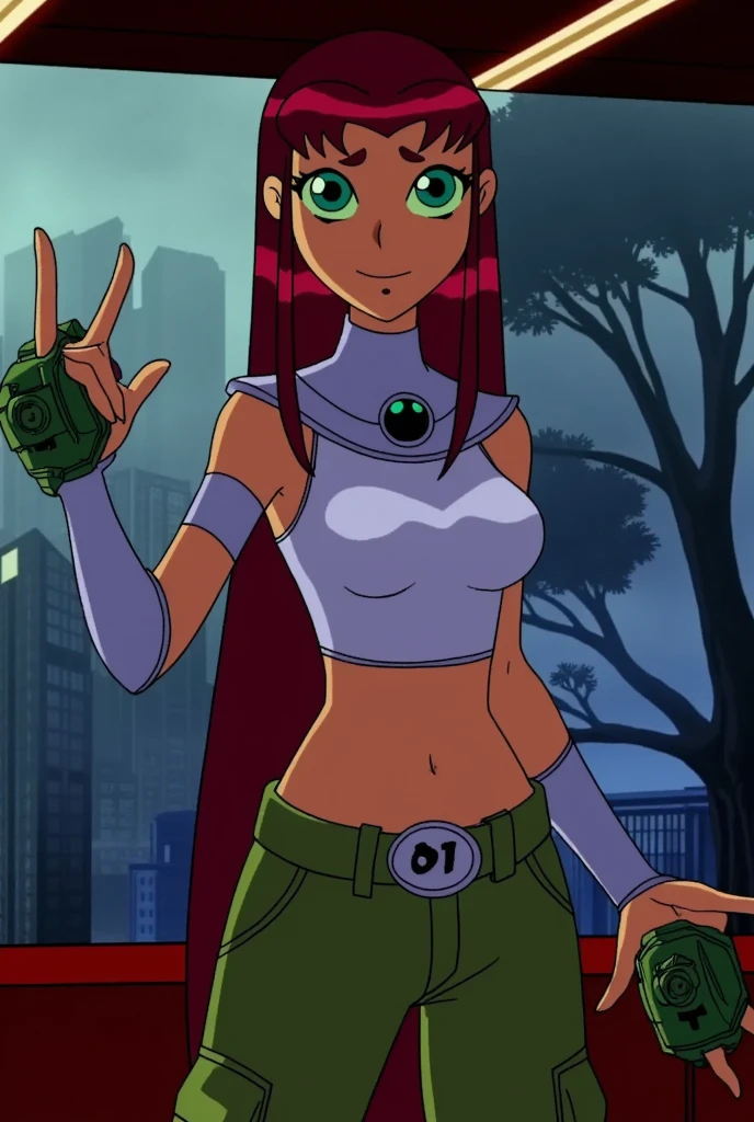 Starfire, titans, Ultra-detailed anime style, Masterpiece, alien girl ...